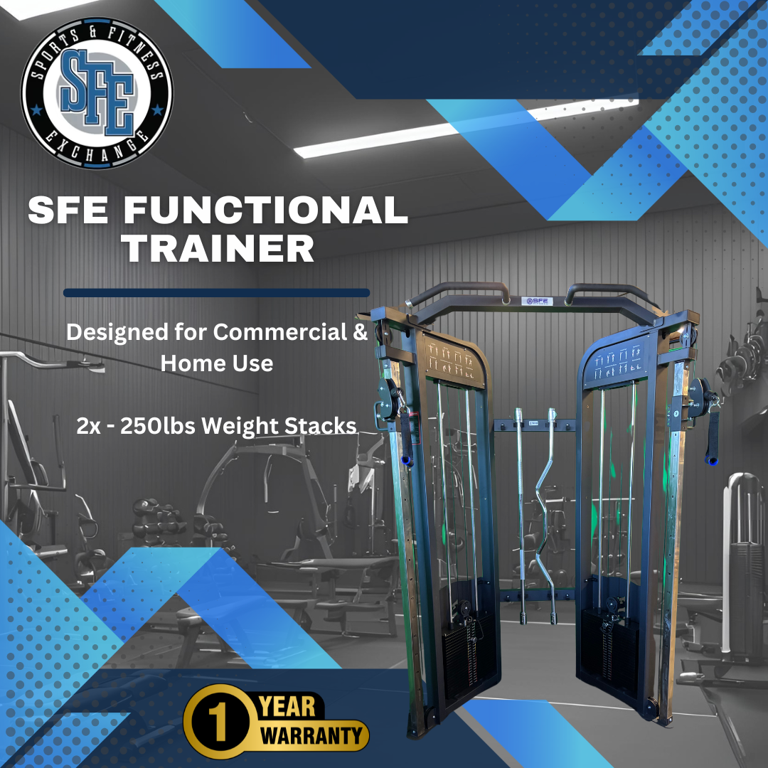 Selectorized All-in-One Functional Trainer Home Gym w/ 2x250lb weight ...