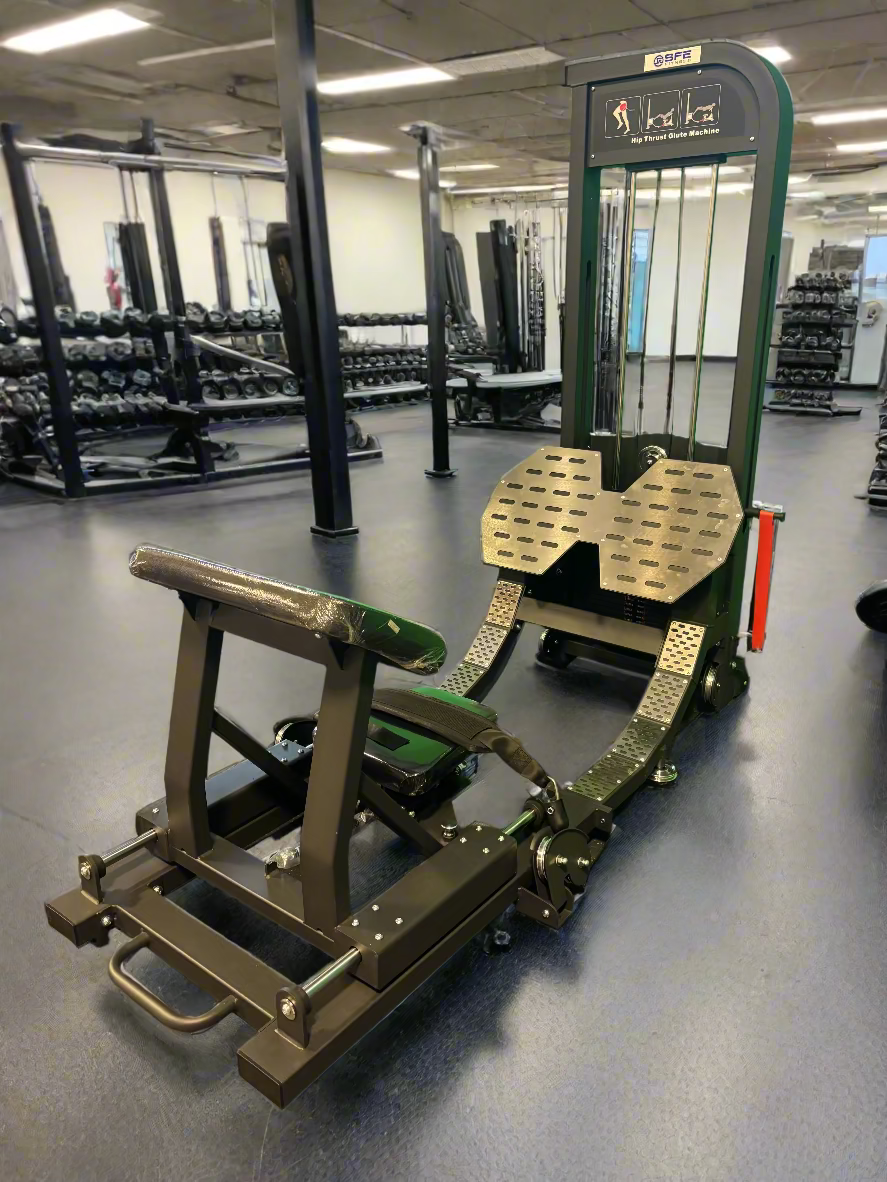 Selectorized Hip Thrust Glute Machine w/ 250lb Weight Stack (New ...